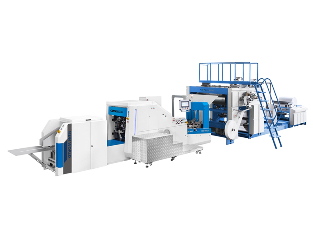 NEW WORLD AS PAPER BAG MACHINE FLAT HANDLE FOLDED INSIDE-products-Ounuo ...